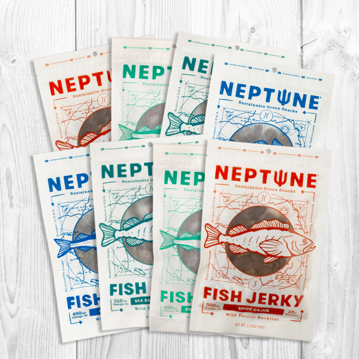 The Fish Jerky Variety Pack – Neptune Snacks®